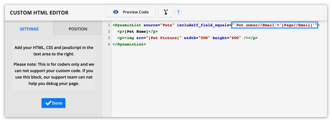 Dynamic list HTML | Ontraport Support Center